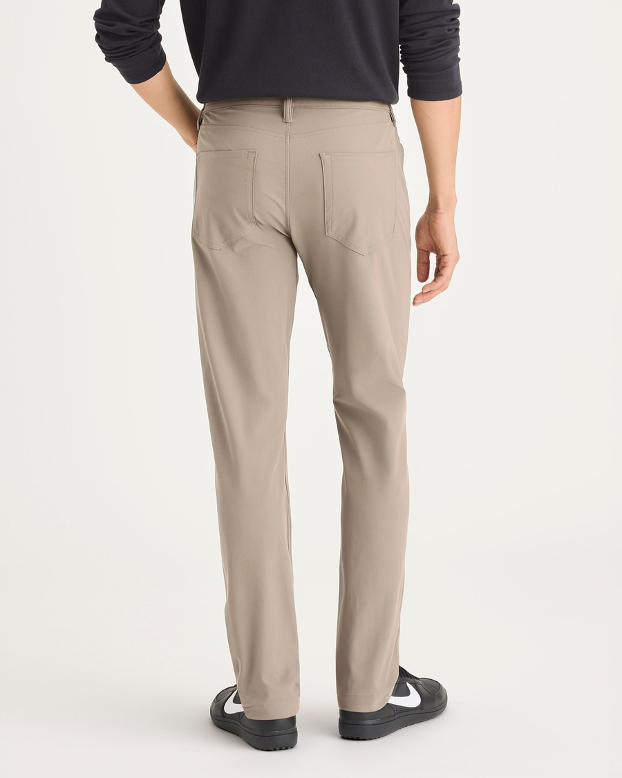 Back view of model wearing Timber Wolf Go Pant, Slim Fit with Airweave.